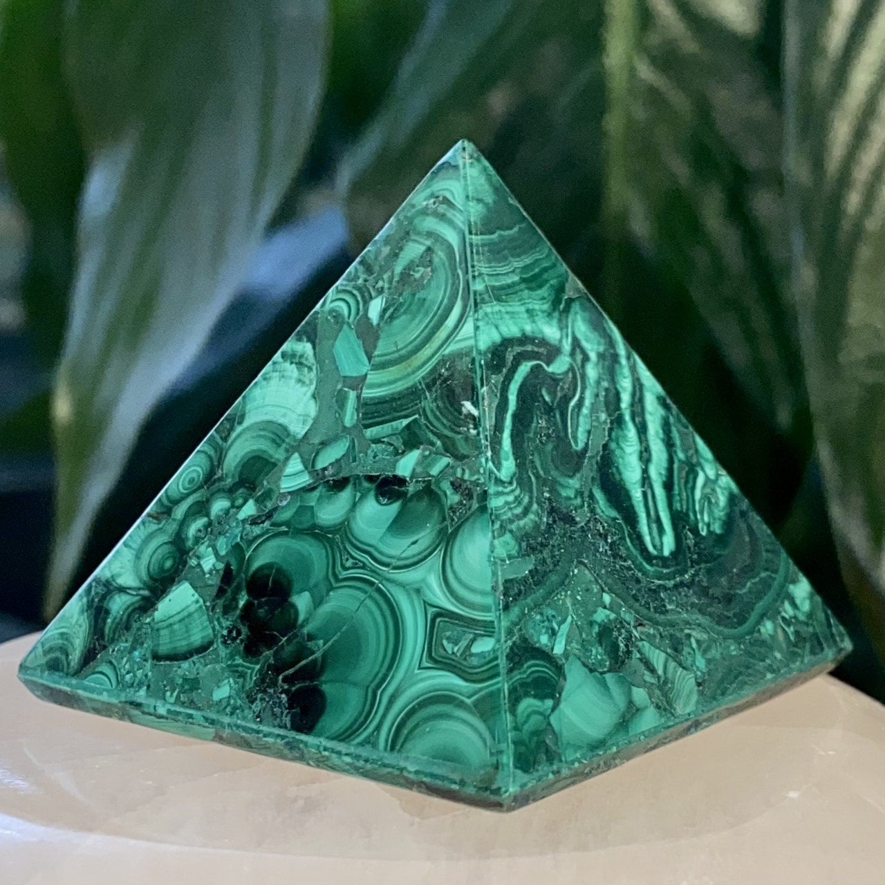 Malachite Pyramid | New Braunfels Candle Company